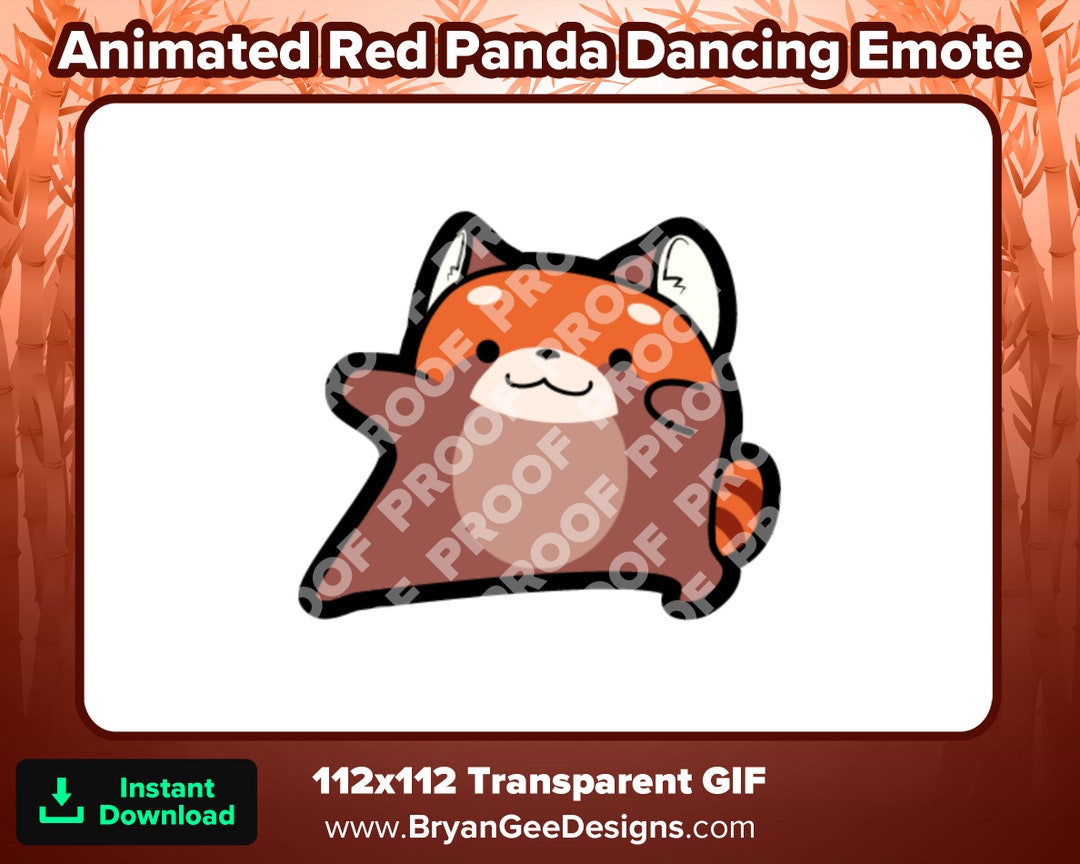 Animated Red Panda Dancing Emote for Twitch or Discord, Raccoon Dance ...