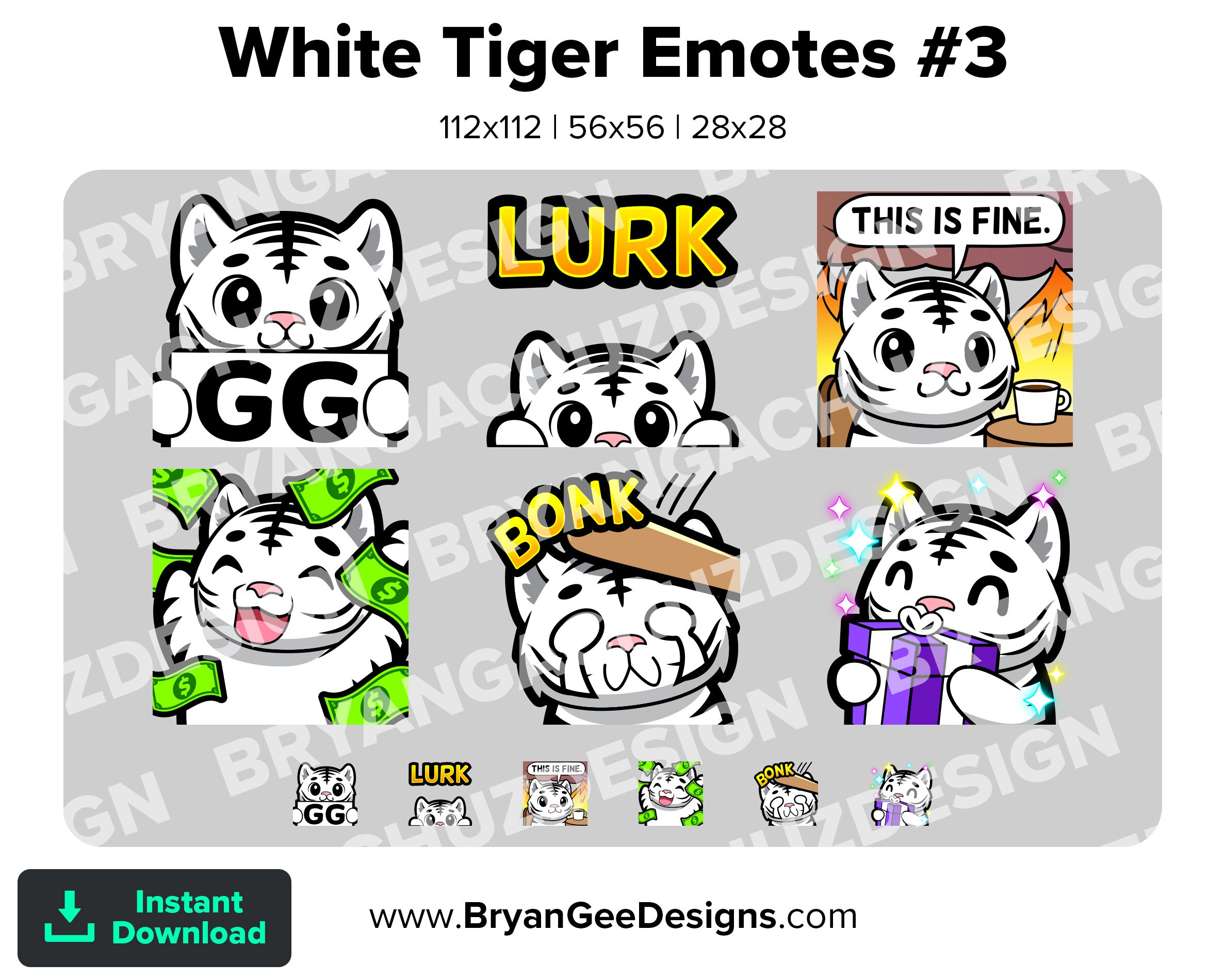 Chibi White Tiger
