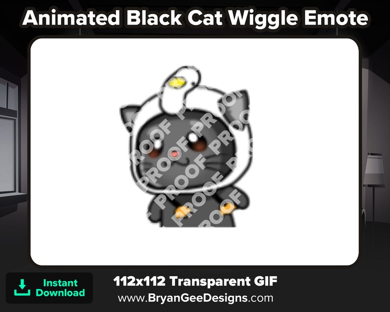 Animated Black Cat Wiggle Emote for Twitch or Discord - Etsy Animated Black Cat Wiggle Emote for Twitch or Discord - Etsy