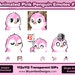 Animated Pink Penguin Twitch Emotes Big Eyes, Leave, Lurk, Nodders ...