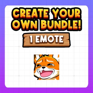 Create Your Own Bundle (1 Emote) for Twitch, Kick, Tiktok, Discord, Rumble, Youtube, Facebook ...