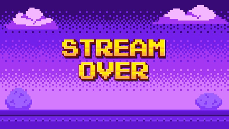 Retro Pixel 8-Bit Stream Screens for Twitch Animated | Etsy