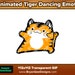 Animated Tiger Dancing Emote for Twitch or Discord, Cat Dance Emote ...