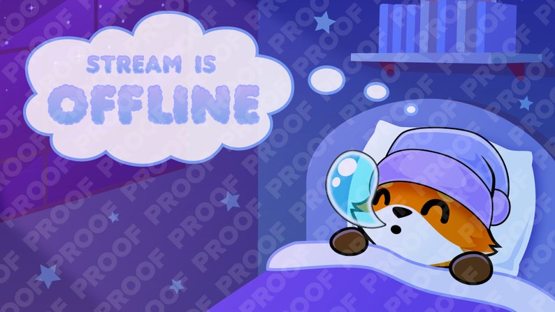 Fox Twitch Offline Screen Offline Scene, Twitch Graphics, Streamer ...