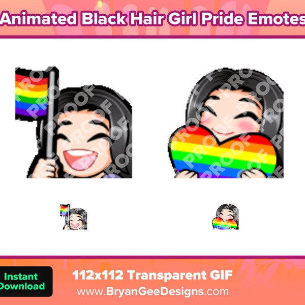 Twitch Animated Emotes Black Heart - Etsy