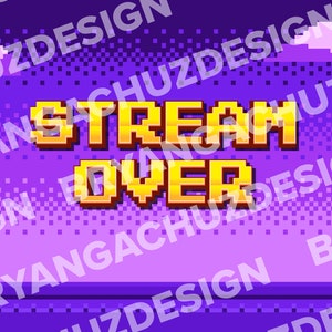 Retro Pixel 8-bit Stream Screens for Twitch (animated) - Etsy