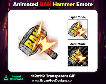 Twitch Emote Ban Hammer - Etsy