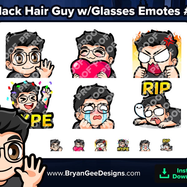 Black Guy Twitch Emotes - Etsy