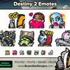 Space Soldier Trooper Twitch Emotes Salute Blaster GG This is Fine ...