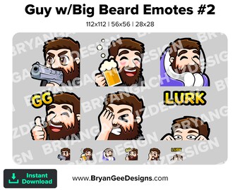 Big Beard Emotes - Etsy