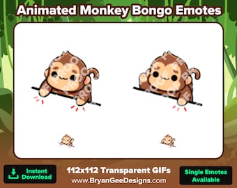 Animated Bongo Wolf Emotes for Twitch or Discord - Etsy
