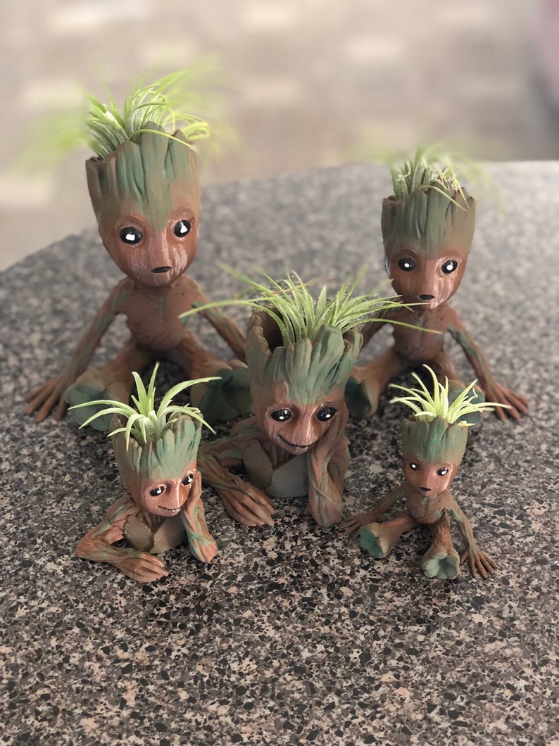 Whole Family Baby Groot Model or Airplant / Succulent Planter - Etsy