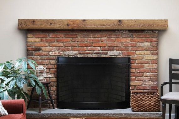 Reclaimed or New Wood Box Mantel Made To Order Up to | Etsy
