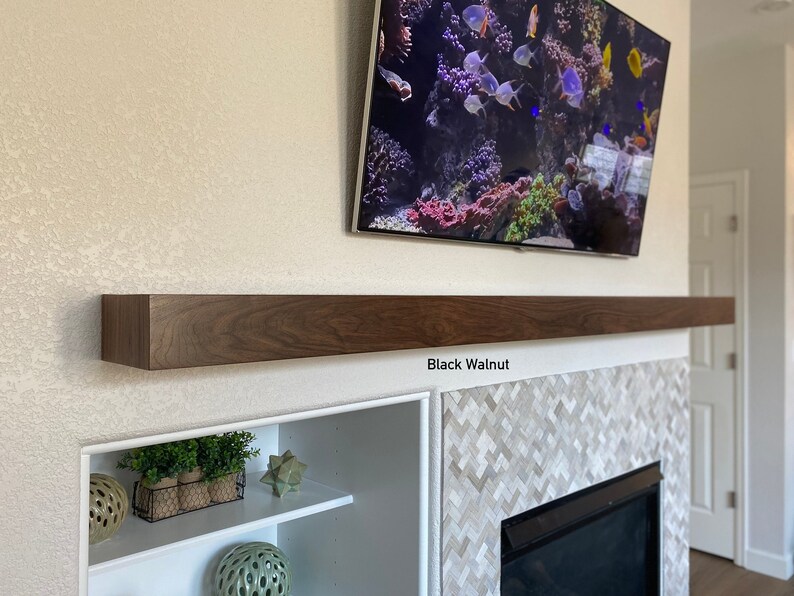 Reclaimed or New Wood Box Mantel Made to Order up to - Etsy