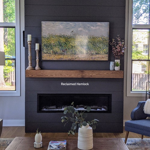 Reclaimed or New Wood Box Mantel Made to Order up to - Etsy