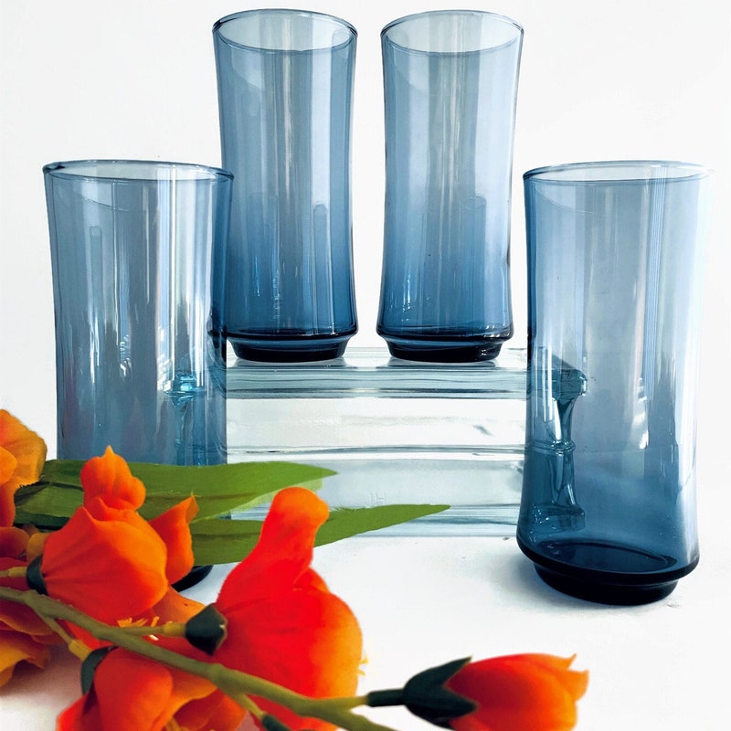 Blue Glassware - Etsy