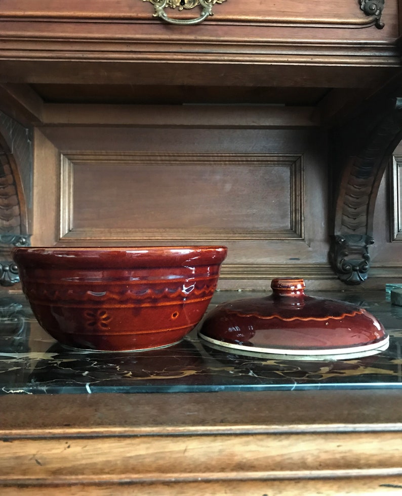 Mar-crest Daisy and Dot Stoneware 1.5 Quart French Casserole - Etsy