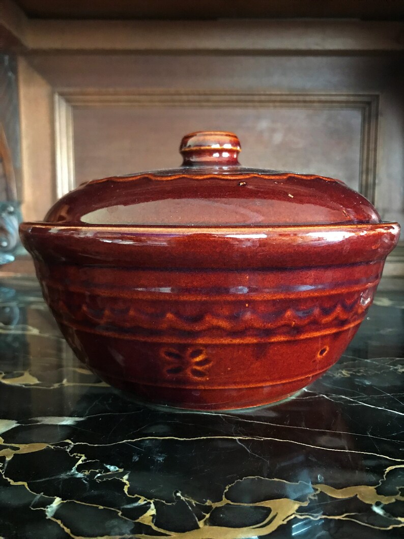 Mar-crest Daisy and Dot Stoneware 1.5 Quart French Casserole - Etsy