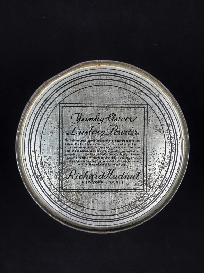 RICHARD HUDNUT Yanky Clover Dusting Powder Tin Circa 1930s - Etsy