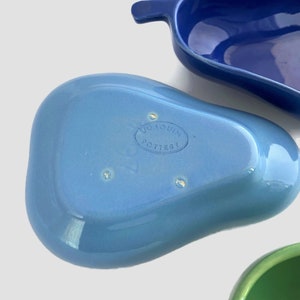 Joaquin Pottery Pear Shaped Ramekins, Ceramic Dessert Bowls, Fruit ...