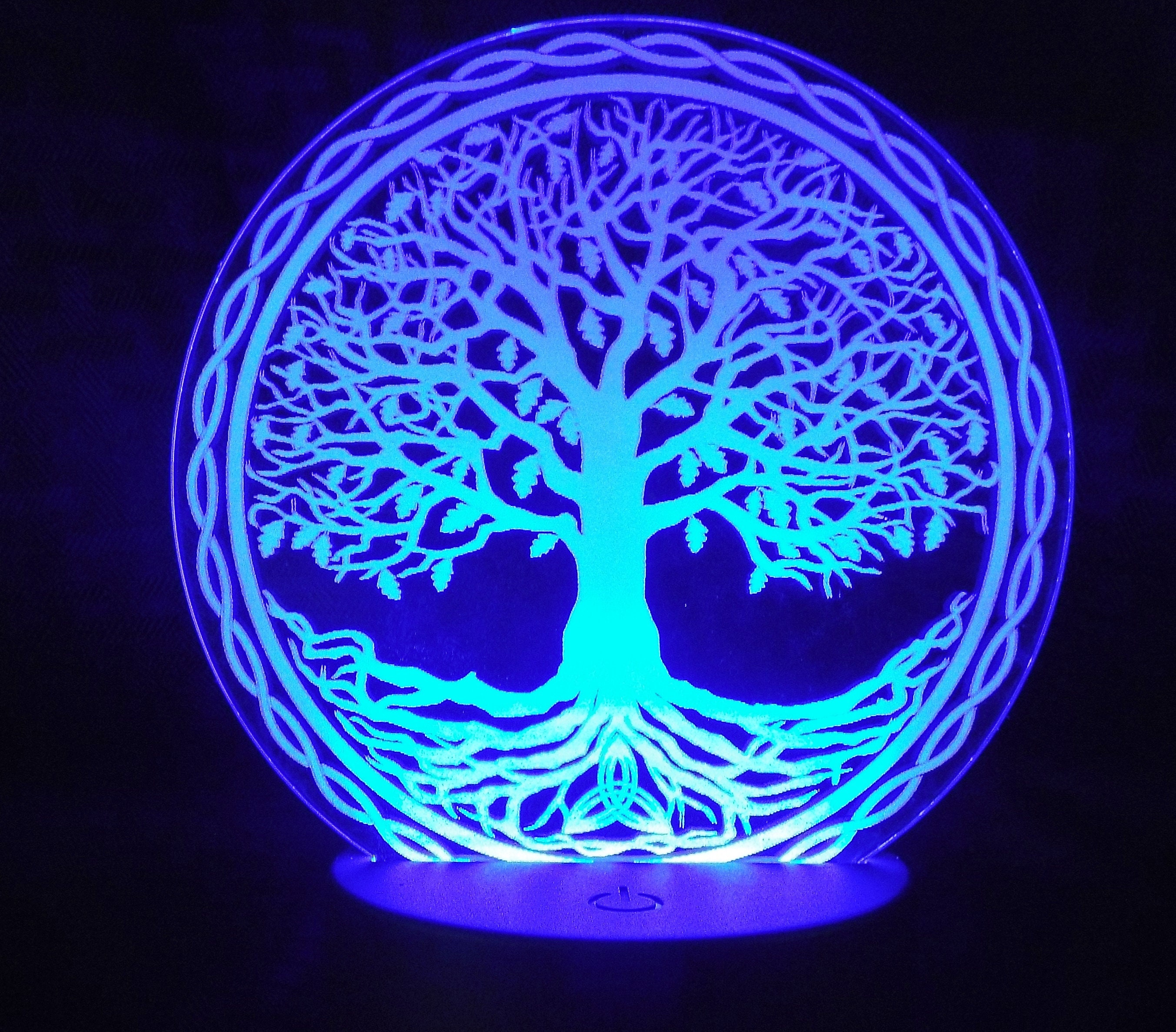 Laser Engraved Acrylic Designs With Lighted Base - Etsy