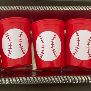 Baseball 16oz Reusable Stadium Cups Birthday Party Favors - Etsy