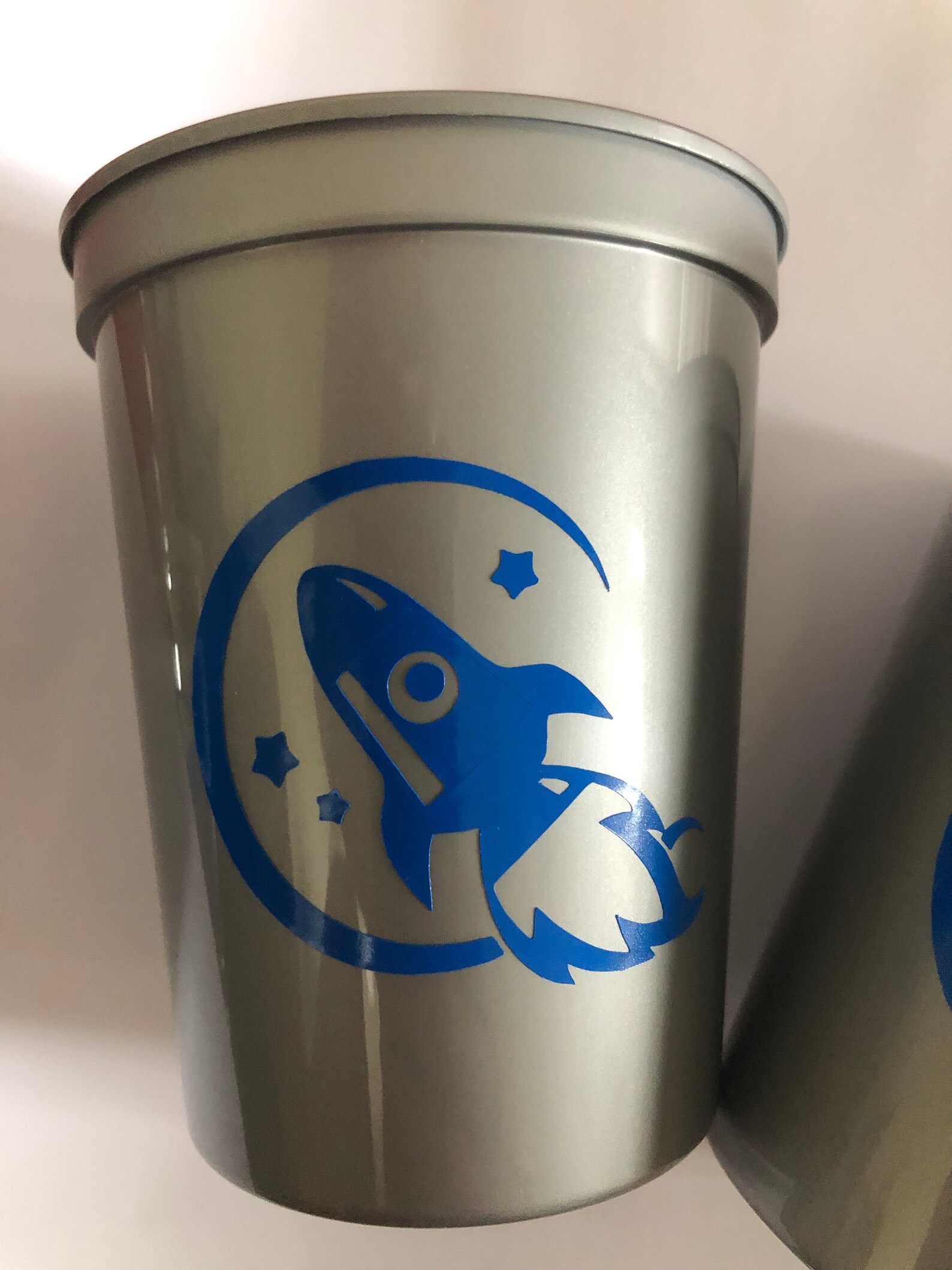 Space Rocket Ship Party Cups Reusable 16oz Stadium Cups | Etsy