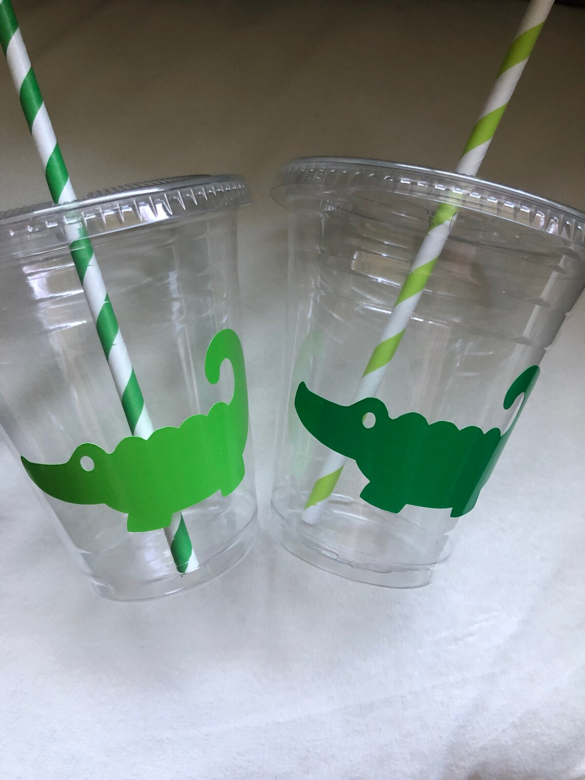 Alligator Gator Party Cups 12oz Disposable Cup With Lid and - Etsy