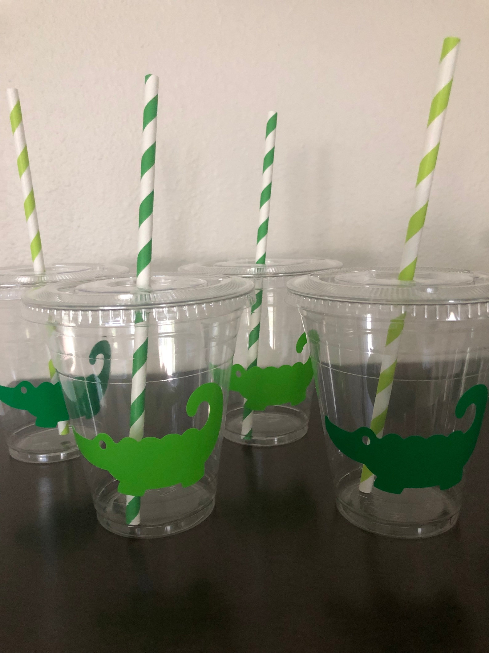 Alligator Gator Party Cups 12oz Disposable Cup With Lid and - Etsy