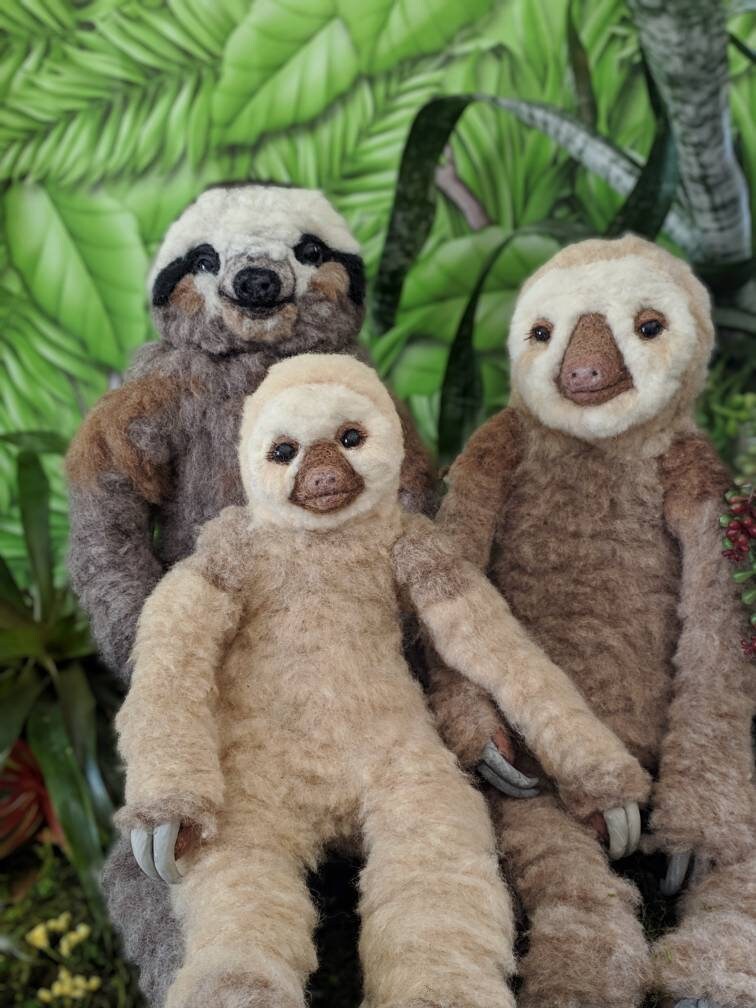 READY TO SHIP Meg's Menagerie: Dora the Two-toed Sloth | Etsy