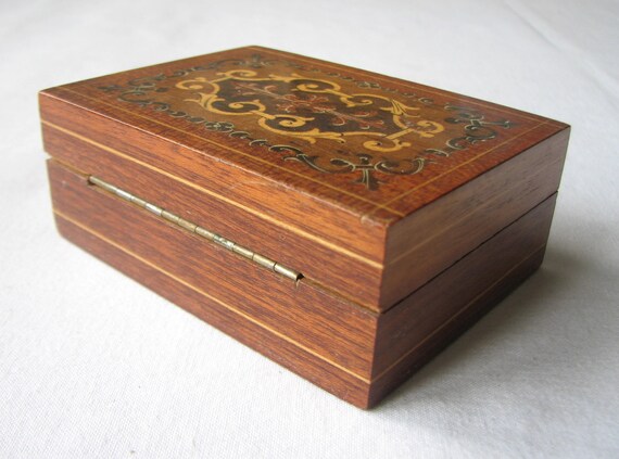 Vintage Sorrento Italian Inlaid Wooden Box Small - Gem