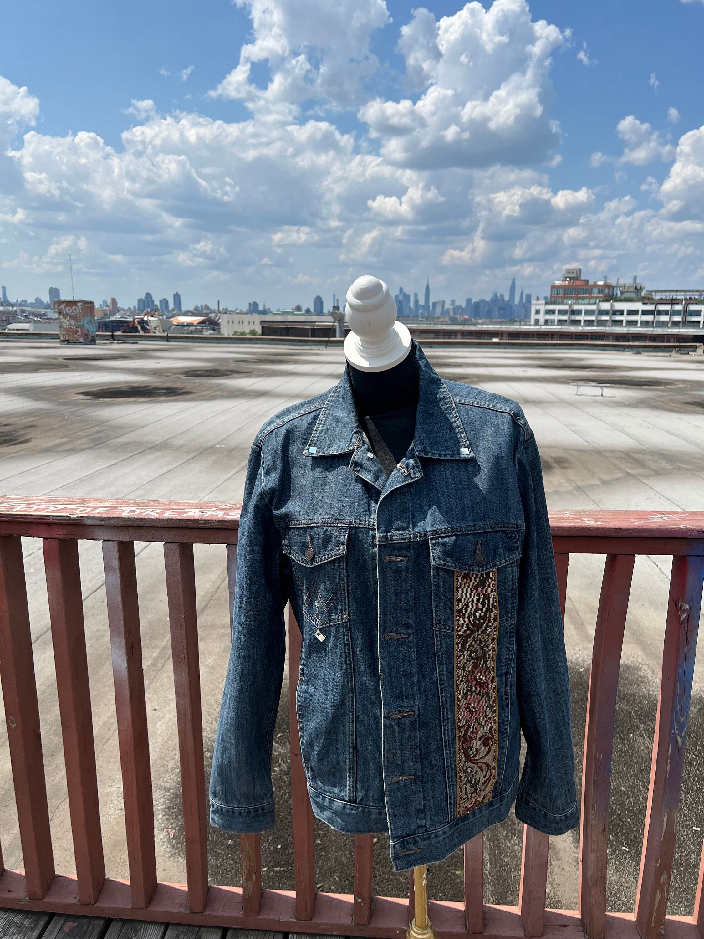 If Not Now When Up-cycled Hand Painted Vintage Denim Jacket Unisex ...