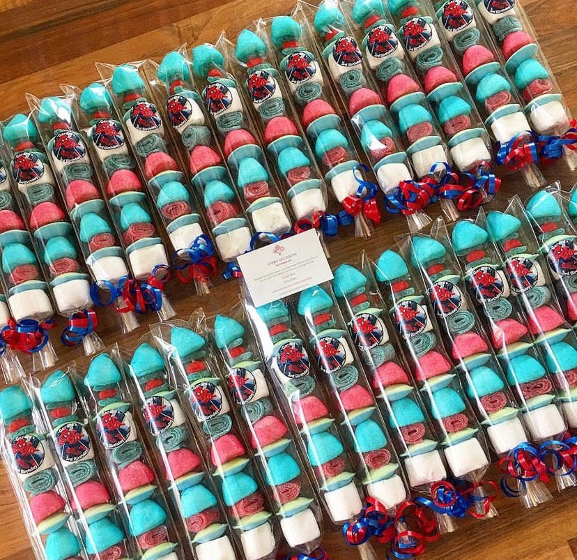 Personalised Sweet Kebabs Sweet Favours Party Bags Pre-filled Party ...