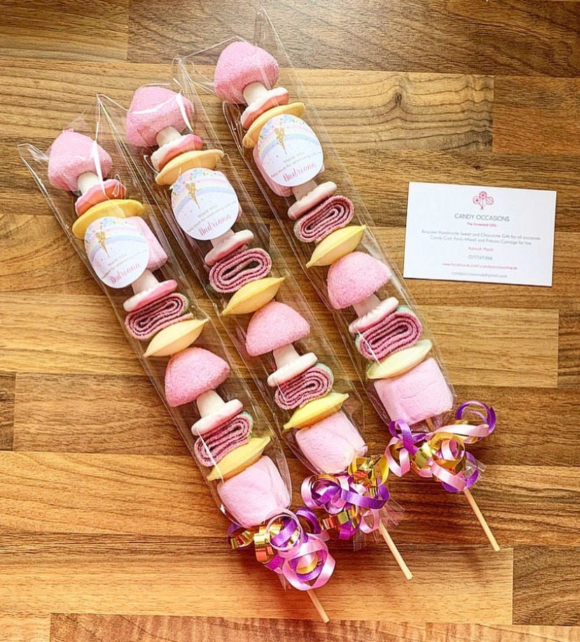 Personalised Sweet Kebabs Sweet Favours Party Bags Pre-filled Party ...