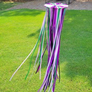 Purple Hyacinth! Ribbon Windsock, Wind Ribbons, Streamer of Double ...