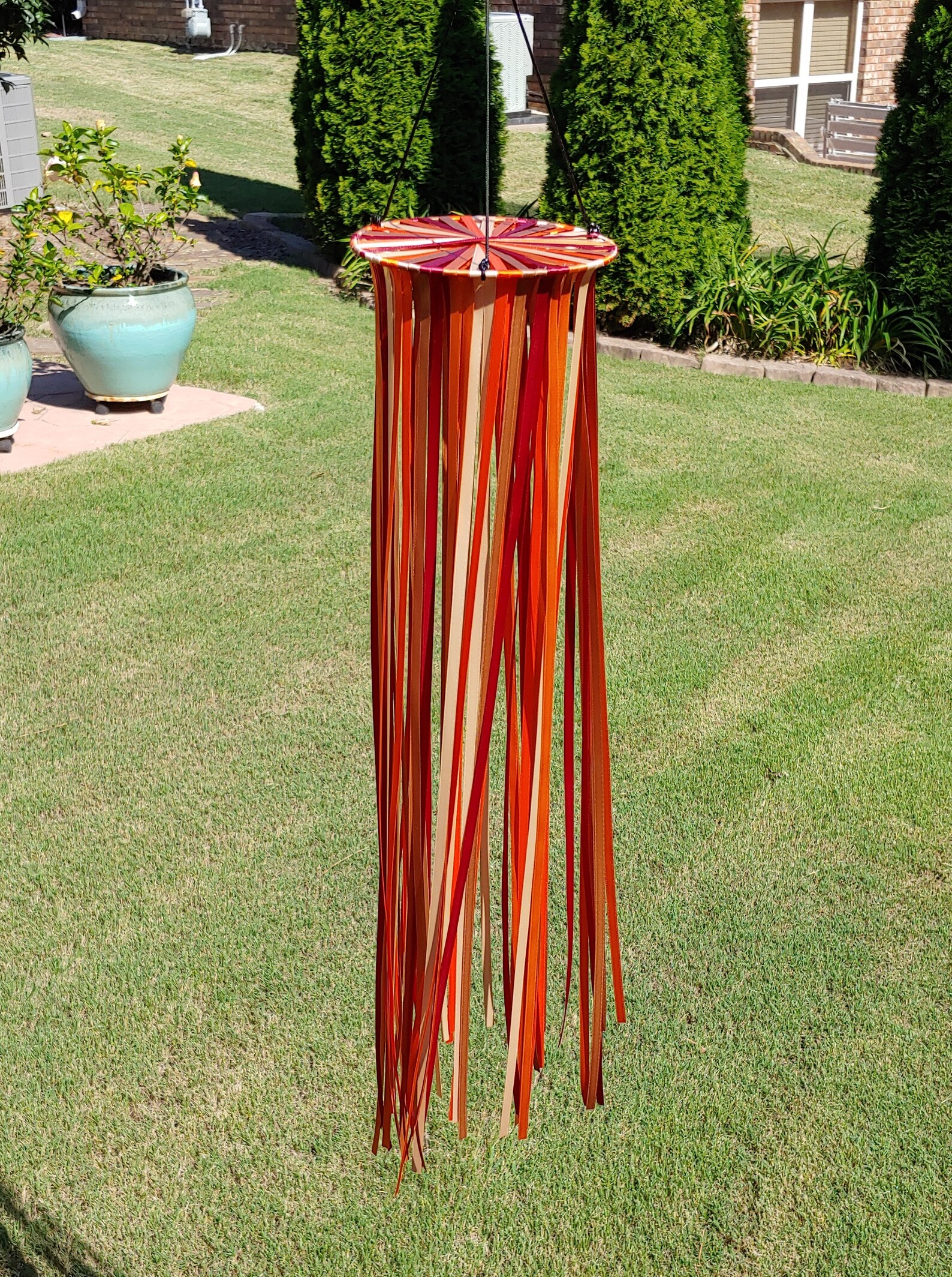 Pumpkin Spice Ribbon Streamer Windsock Double-faced Satin | Etsy