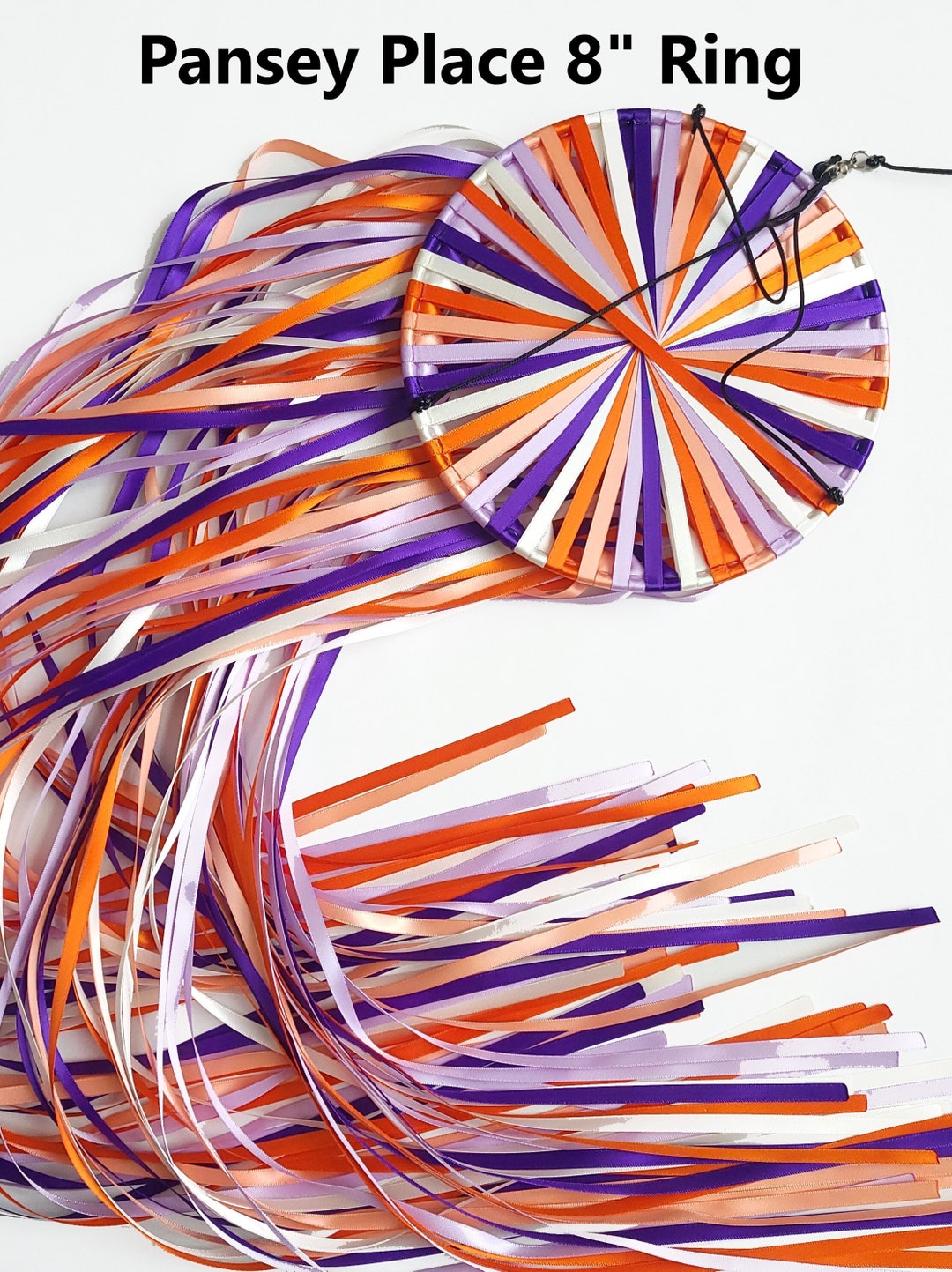 Pansy Place Windsock Streamer Spinner of Double-faced Satin Ribbon ...