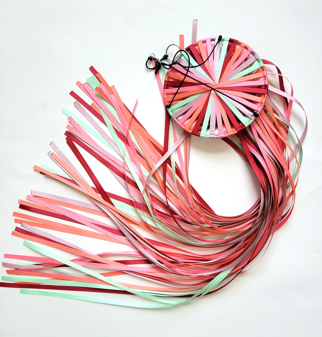 Double Dipper! Ribbon Windsock Spinner of Double Faced Satin Ribbon in ...