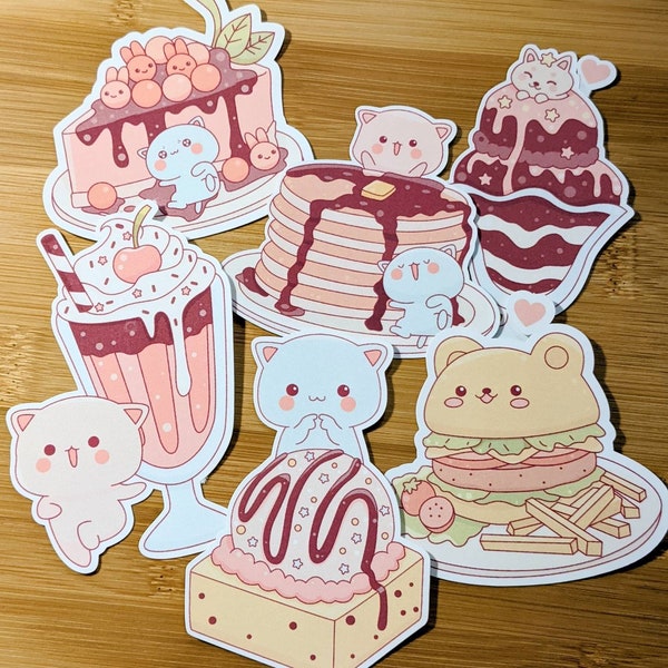 Kawaii Food Stickers - Etsy