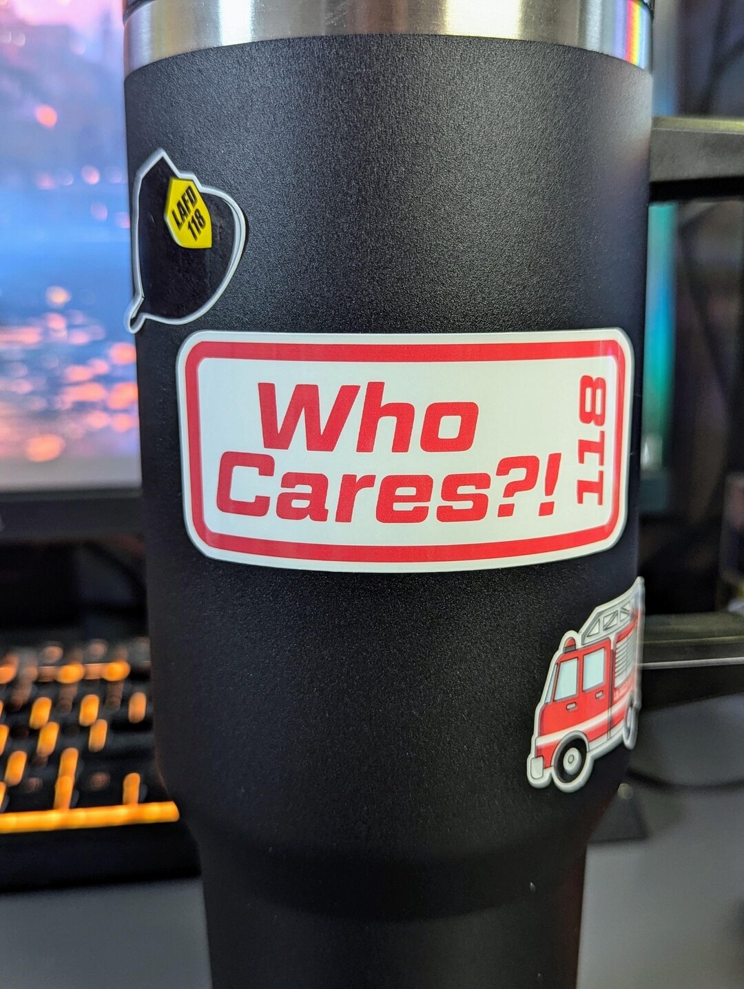 118 Motto "who Cares?!" Sticker - Etsy