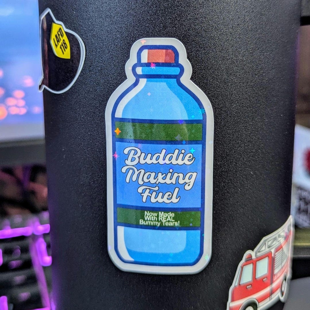 Buddie Maxing Fuel Holographic Sticker - Etsy