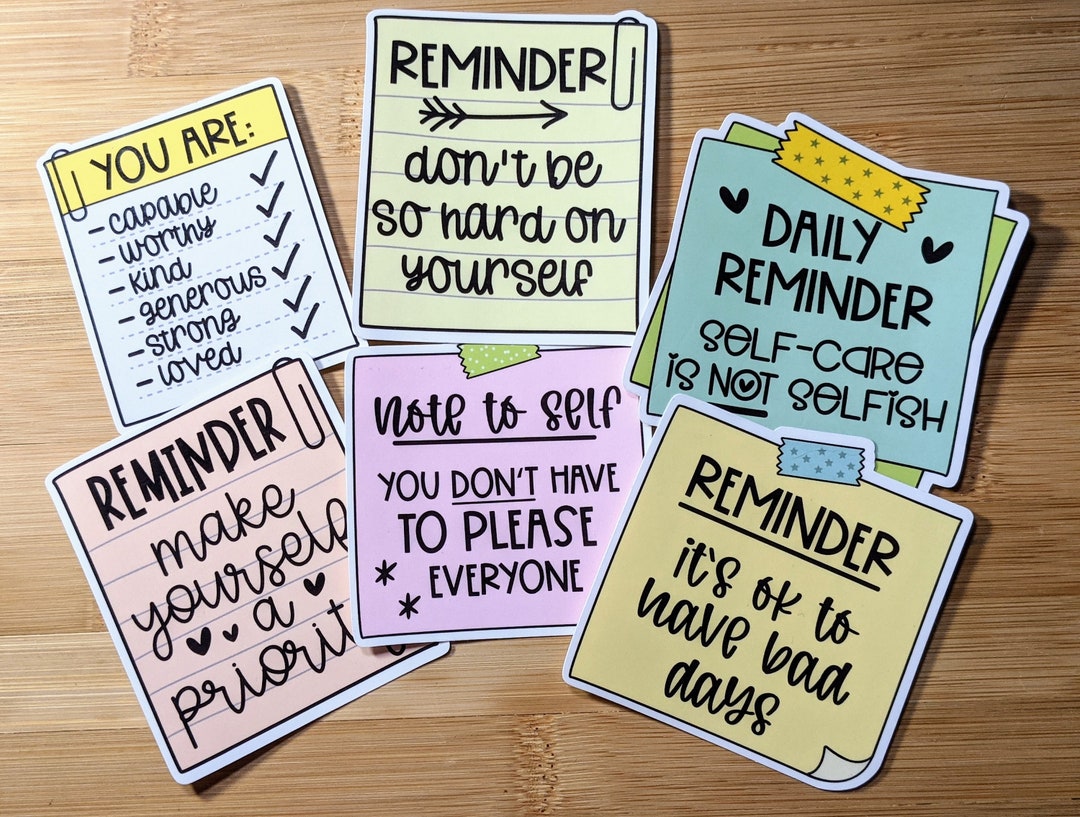 Self Care Sticker Pack - Etsy