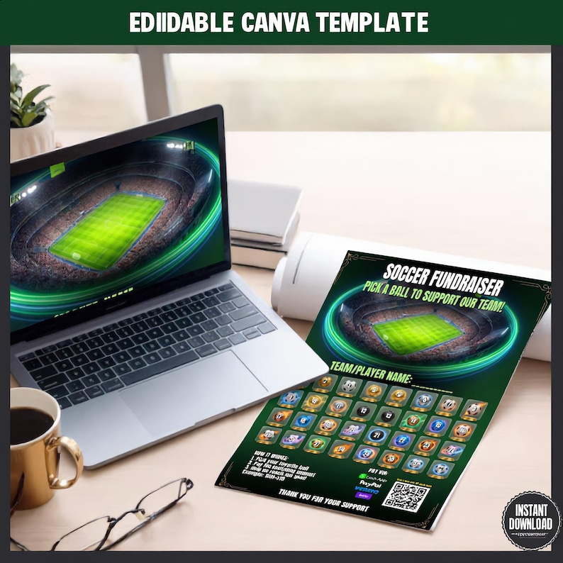 Modelo de arrecadação de fundos para futebol: escolha uma data para ...