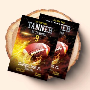 Football Party Invitation, Football Invitation Printable, Football ...