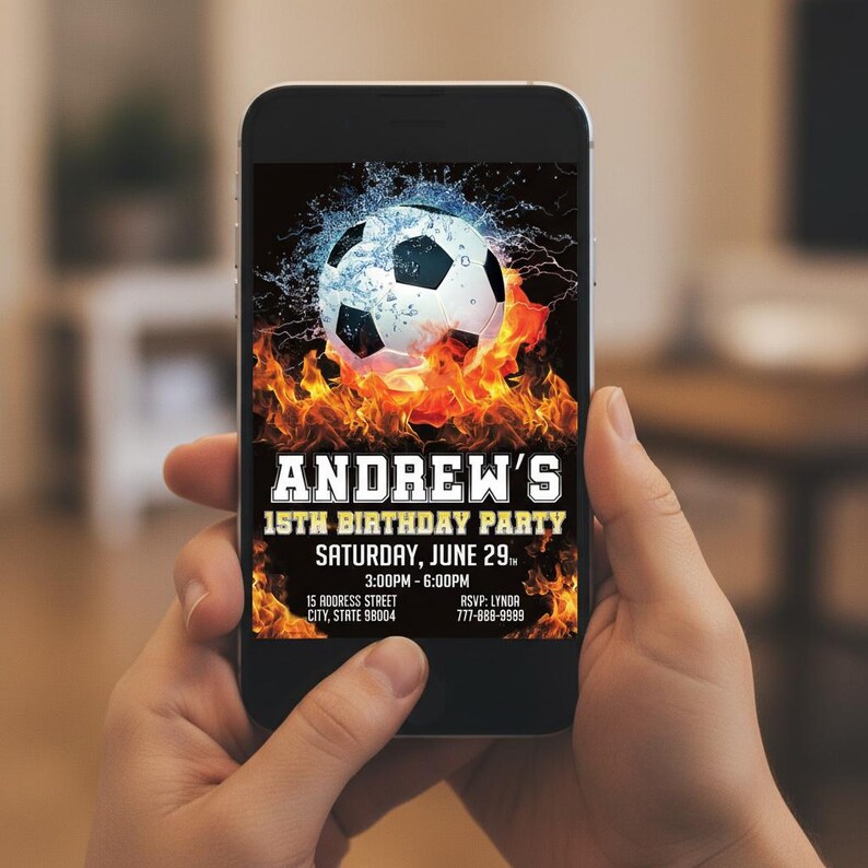 Soccer Birthday Invitation: Editable Kickoff Party Invite (digital ...