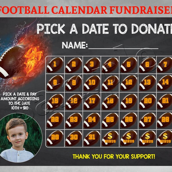 Football Fundraiser Template - Etsy