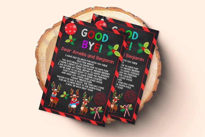 Editable Elf Arrival & Goodbye Letter Set: Corjl Christmas Activity ...