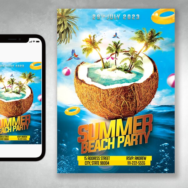 Summer Invitations - Etsy