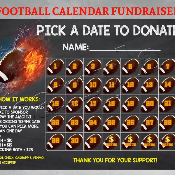 Pick a Date to Donate Fundraiser - Etsy