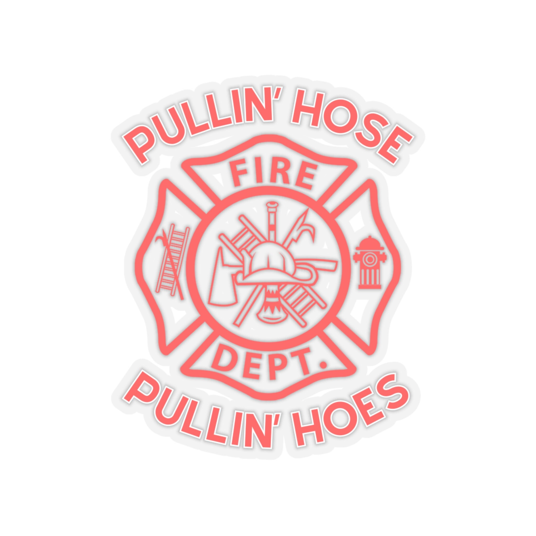 Fire Department Sticker, Firefighter Sticker, Funny Firefighter Sticker ...